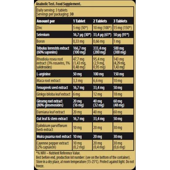 KEVIN LEVRONE Black Line / Anabolic Test - 90 caps | Bestpower.bg